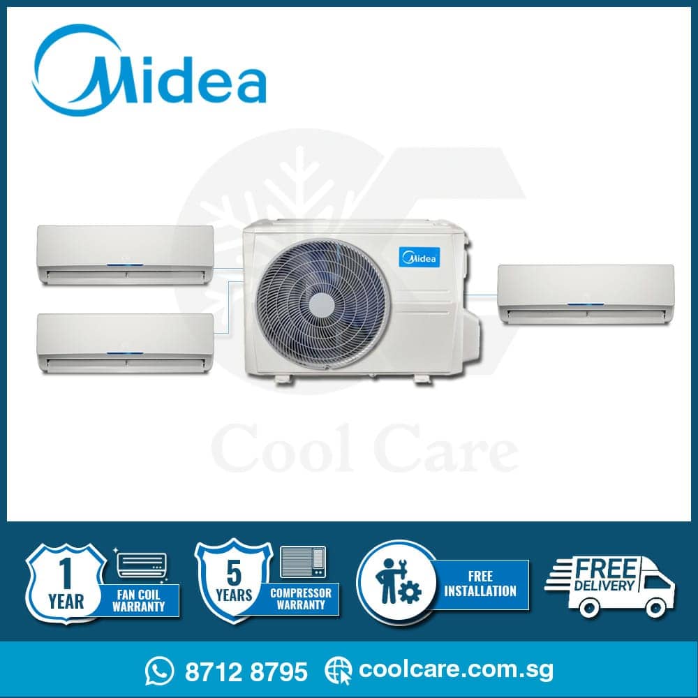 Midea Aircon System 2 MKS50TVMG - CTK25TVMG * 2 | Free Installation